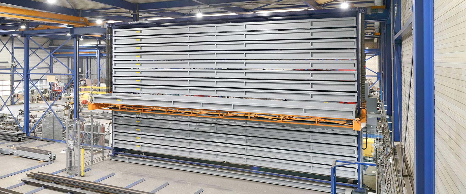 Automatische langgoed opslag voor buizen, profielen en lang materiaal